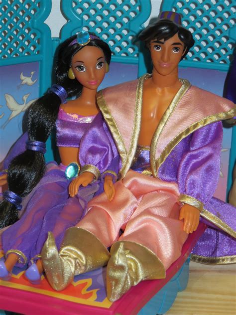 Princess Jasmine And Aladdin On Magic Carpet Disney Princess Barbies