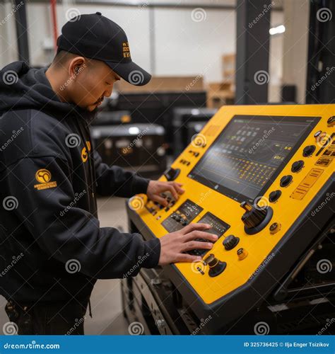 hand operating cnc machine control panel for precise data input and