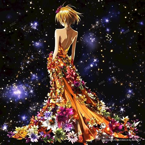 Ai创作图晚礼服插画 女孩长裙插画 背影礼服女孩 晚礼服设计 美丽的太阳裙 美女背影长裙女孩 动漫公主图片 星空裙 女孩礼服插画 舞动的舞裙 七彩月华裙 仙子的衣裙 系列花仙子 时尚华丽绽放