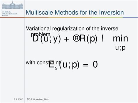 Ppt Inverse Multiscale Problems Powerpoint Presentation Free Download Id1370793