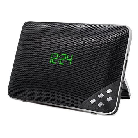ESCAPE Flat Bluetooth Speaker With Alarm Clock Radio SPBT627