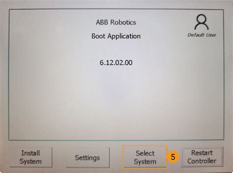 set up standard interface communication with abb robotware 6