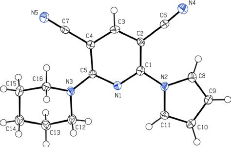 The Molecular Structure Of I Showing The Atom Numbering Scheme And