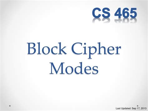 PPT Block Cipher Modes PowerPoint Presentation Free Download ID