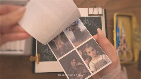 다꾸 Asmr 화이트 스탬프로 빈티지 다이어리 꾸미기 Youtube