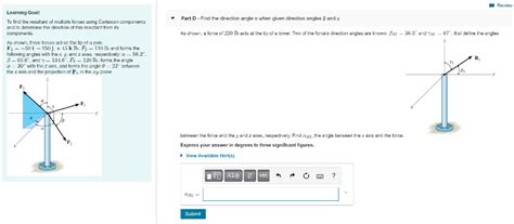 solved part a resultant of adding f1 and f3 learning goal