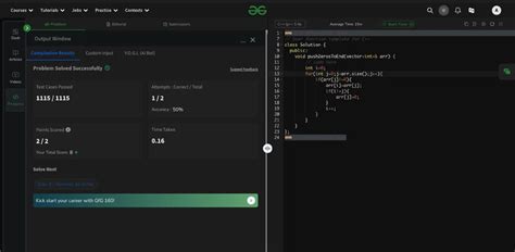 Gfg160 Geeksforgeeks Dsa Problemsolving Codeeveryday