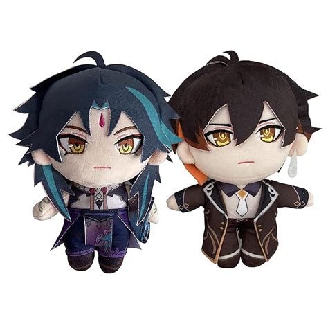 Buy 20cm Genshin Impact Plush Toy Xiao Zhongli Plushie Stuffed Doll Cosplay Costume Plushy