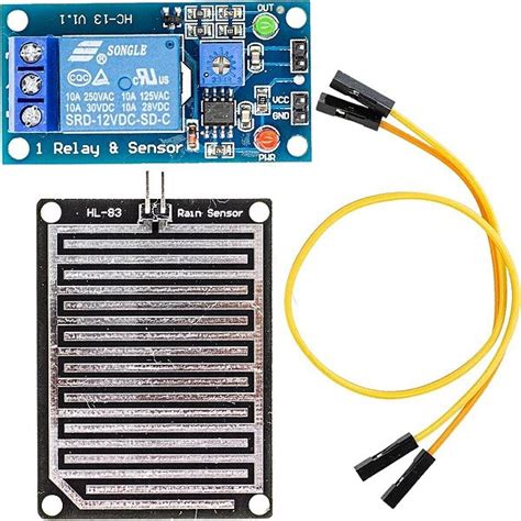 Sensor De Chuva E Umidade Hl 83 Com Acionamento Relé 12v Para Arduino Smartcomp Seu