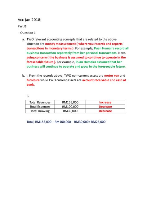 Acc Tuto Exam Questions Acc Jan Part B Question A TWO Relevant Accounting Concepts