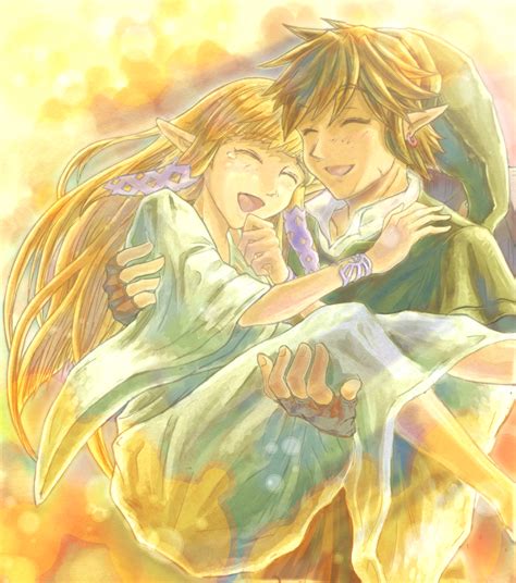 Link And Princess Zelda The Legend Of Zelda And More Drawn By Mugi Dango Danbooru