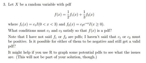 3 let x be a random variable with pdf