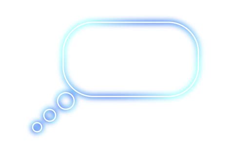 Neon Chat Bubble Png Glowing Speech Bubble On Transparent Background 31130278 PNG