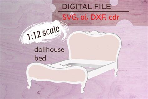 Dollhouse Design Dollhouse Bed Dollhouse Miniatures Miniature Furniture Dollhouse Furniture