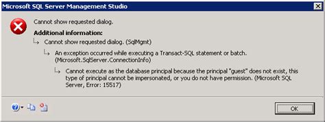 Ssms Sql Server 2012 Users Cannot See Database Properties Database