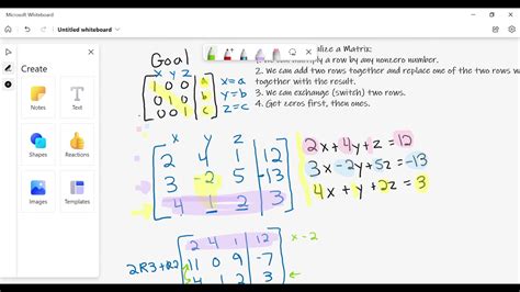 Solving Three Equations With Three Variables By Matrices Youtube