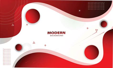 Vector Modern Gradient Red Abstract Memphis Style With Geometric Background 25418810 Vector Art
