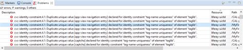 Liferay Eclipse Ide Duplicate Unique Value Declared For Identity