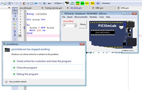 Pin PIC Devices Crash On Hex Load Issue Lcgamboa Picsimlab GitHub