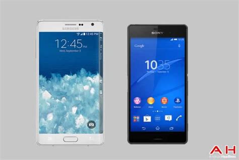 Phone Comparisons Samsung Galaxy Note Edge Vs Sony Xperia Z