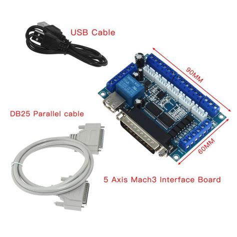 Axis CNC Breakout Motherboard With USB Cable For Stepper Motor Driver