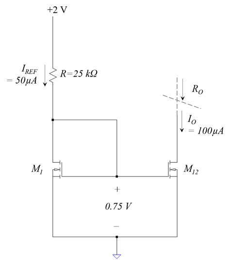 The Mosfet Current Source Circuit Is Biased At V { } 2 0 Quizlet