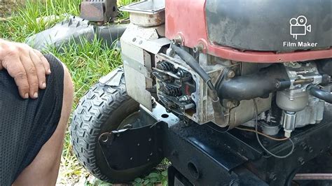 Mower Spitting Backfiring / Fixed Briggs and Stratton Riding - YouTube