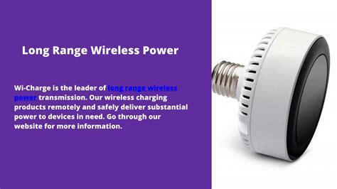 PPT Long Range Wireless Power Transfer PowerPoint Presentation Free Download ID