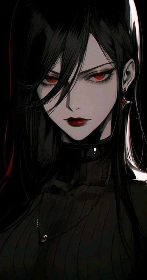 Anime Black Hair Red Eyes