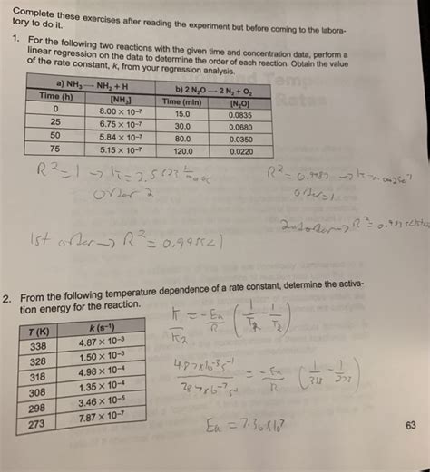 Solved Complete These Exercises After Reading The Experiment