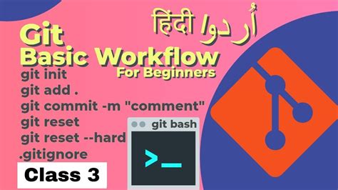 Git Basic Workflow Tutorial For Beginners Command Line Fundamentals In Urdu Hindi Youtube