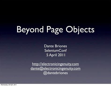 beyond page objects ppt