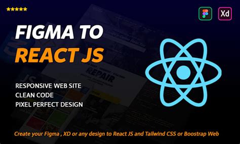 Convert The Figma Or Xd Design To React With Tailwind Css By Ravinarts