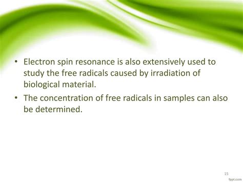 Electron Spin Resonance Spectrometry Pptx