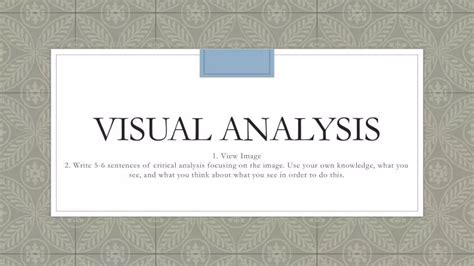 PPT Visual Analysis PowerPoint Presentation Free Download ID 2838462