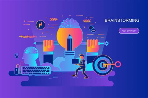 Modern Gradient Flat Line Concept Web Banner 252869 Vector Art At Vecteezy