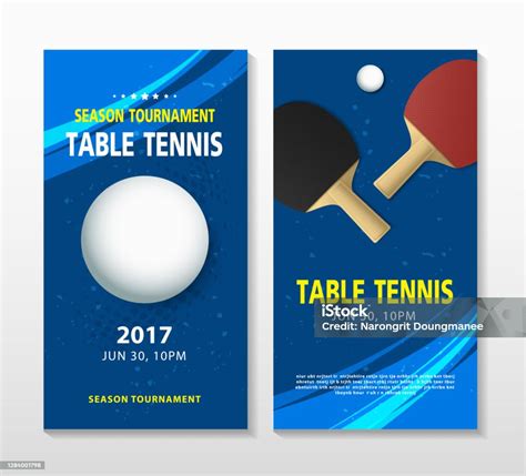 탁구 또는 탁구 토너먼트 포스터 또는 배너 벡터 템플릿 디자인 Eps10 0명에 대한 스톡 벡터 아트 및 기타 이미지 0명 Championship 가방 Istock