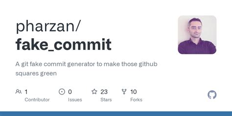 GitHub Pharzan Fake Commit A Git Fake Commit Generator To Make Those Github Squares Green