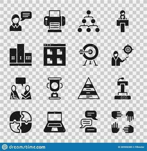 Set Project Team Base Stage Stand Or Tribune Marketing Target Strategy Hierarchy Organogram