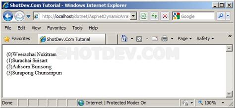 VB NET Array ShotDev Com