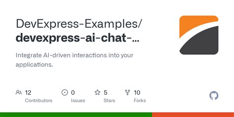 Github Devexpress Examplesdevexpress Ai Chat Samples Integrate Ai Driven Interactions Into