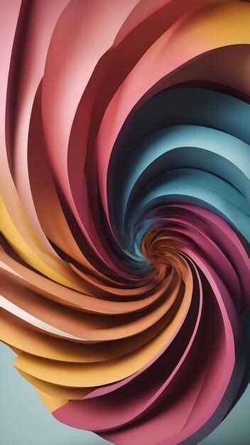 premium photo 3d rendering illustration of abstract twist spiral