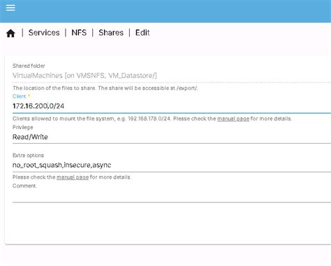 omv6 nfs esxi 7 best practice document nfs openmediavault