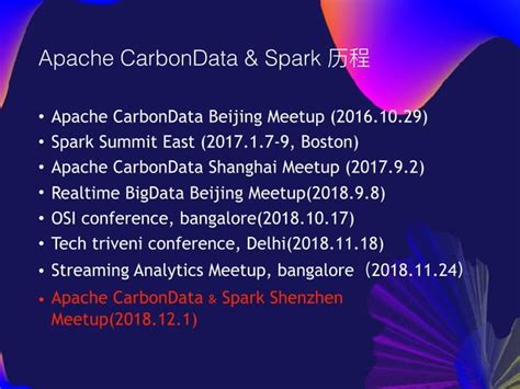 apache carbondata and spark meetup ppt