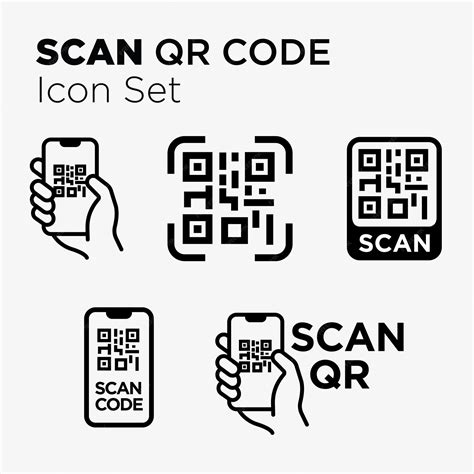 Premium Vector Qr Scan Icon Set