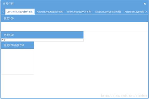 Extjs 60快速入门之布局详解（layout）ext Js60结构 Csdn博客