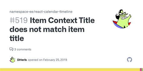 Item Context Title Does Not Match Item Title · Issue 519 · Namespace Eereact Calendar Timeline