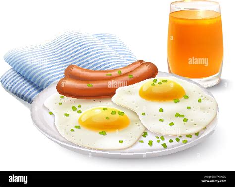 Breafast Realistic Set Stock Vector Image And Art Alamy