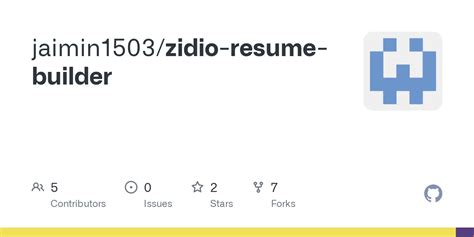 github jaimin1503 zidio resume builder