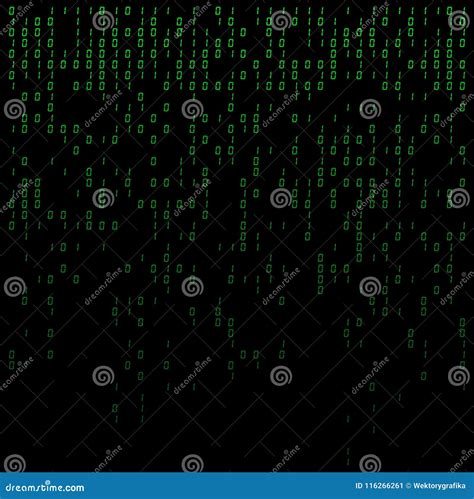 Binary Digits Falling Background Abstract 01 Wallpaper Stock Vector